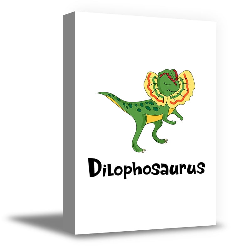 Awkward Styles Dilophosaurus Framed Art Dinosaur Canvas Dinosaur Lovers ...