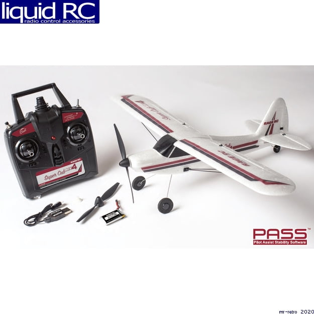 Rage RC RGRA1114 Super Cub MX4 Micro EP 4-Channel RTF Airplane with ...