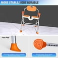Ailongcity Shower Chair with Arms and Back, Folding Adjustable Chair ...