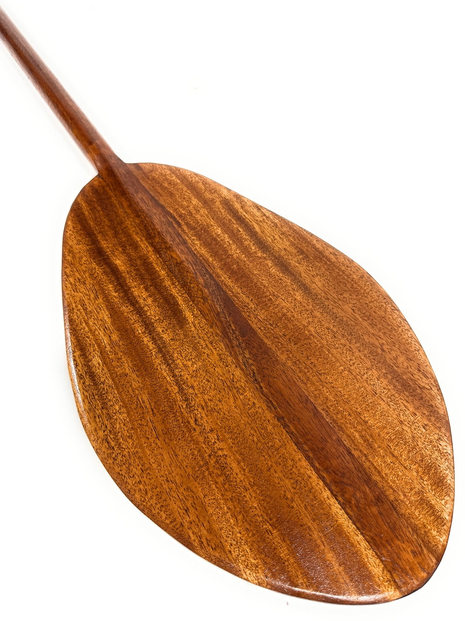 Light Curls Blonde Koa Outrigger Paddle 50" T-Handle - Tear Drop Made ...