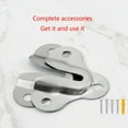 12 Pack Picture Frame Hangers Stainless Steel Flush-Mounted Concealed ...
