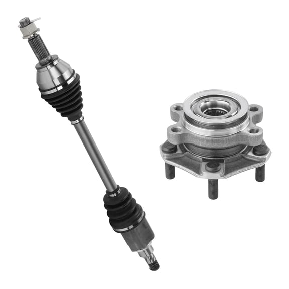 AutoShack Front CV Axle Shaft Wheel Hub Bearing Assembly for Hyundai ...