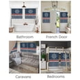 Nautical Compass Retro Geometric Short Blackout Curtains 45 Inch Long ...