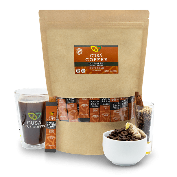 Cusa Tea & Coffee | Premium Instant Dirty Chai | Rainforest Alliance ...