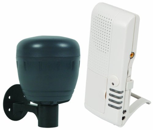 STI Wireless Driveway Monitor Kit with Voice Receiver, Battery Powered ...