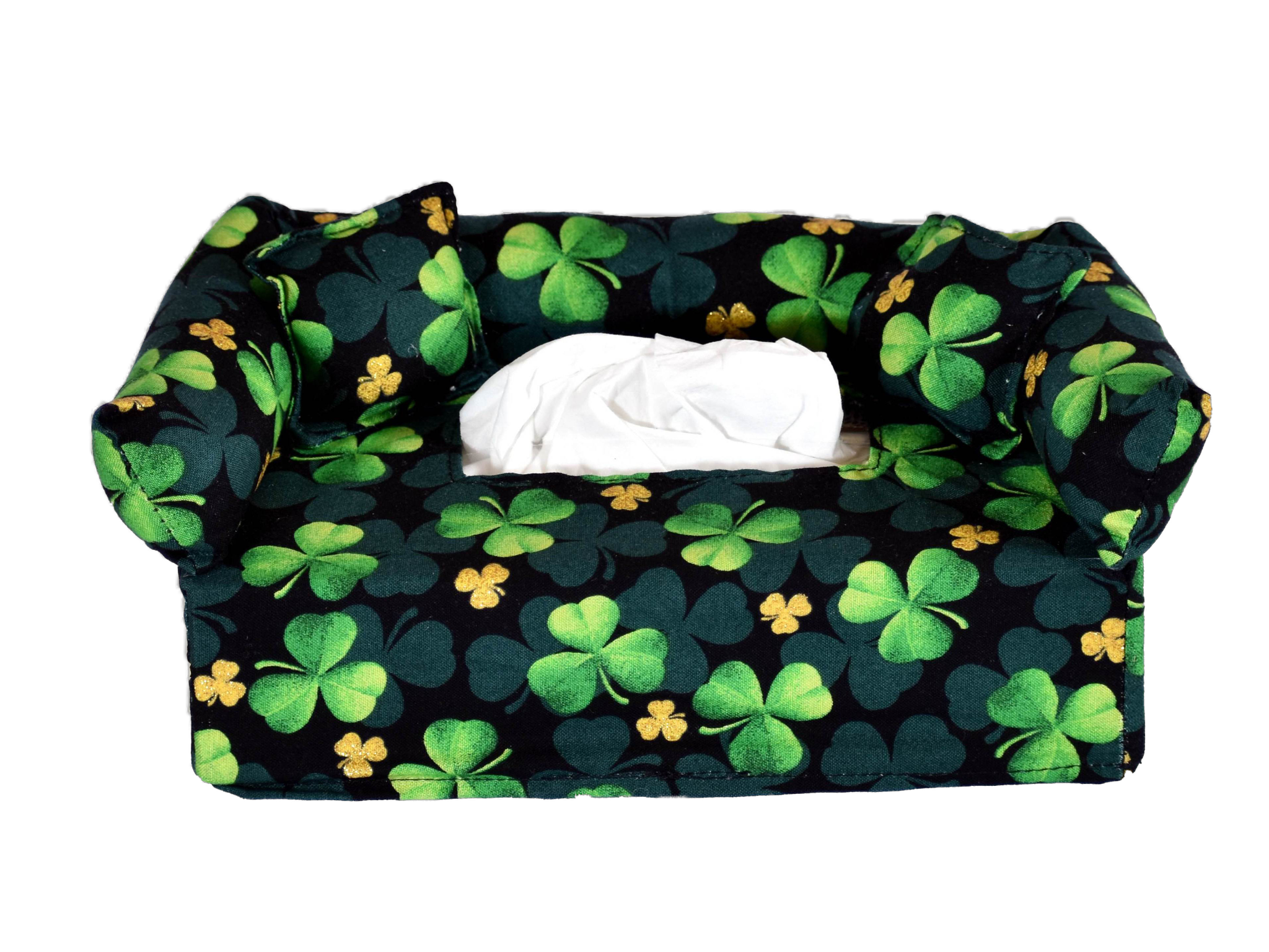 3 Leaf Clover Tissue Box Cover - Includes Tissue - Walmart.com