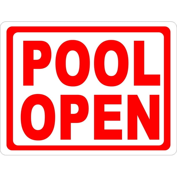 Pool Open Sign - Walmart.com