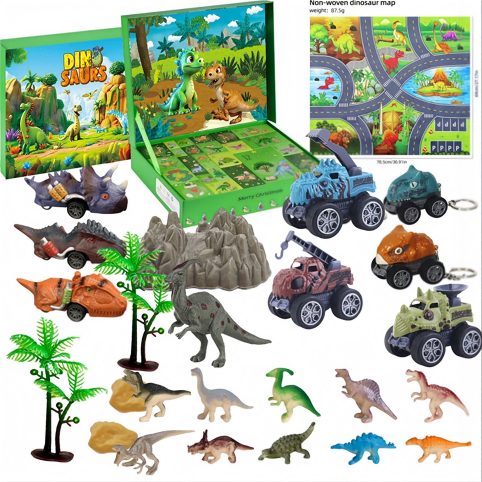 Calendarios Kit de dinosaurios para armar Calendario de Adviento Un ...