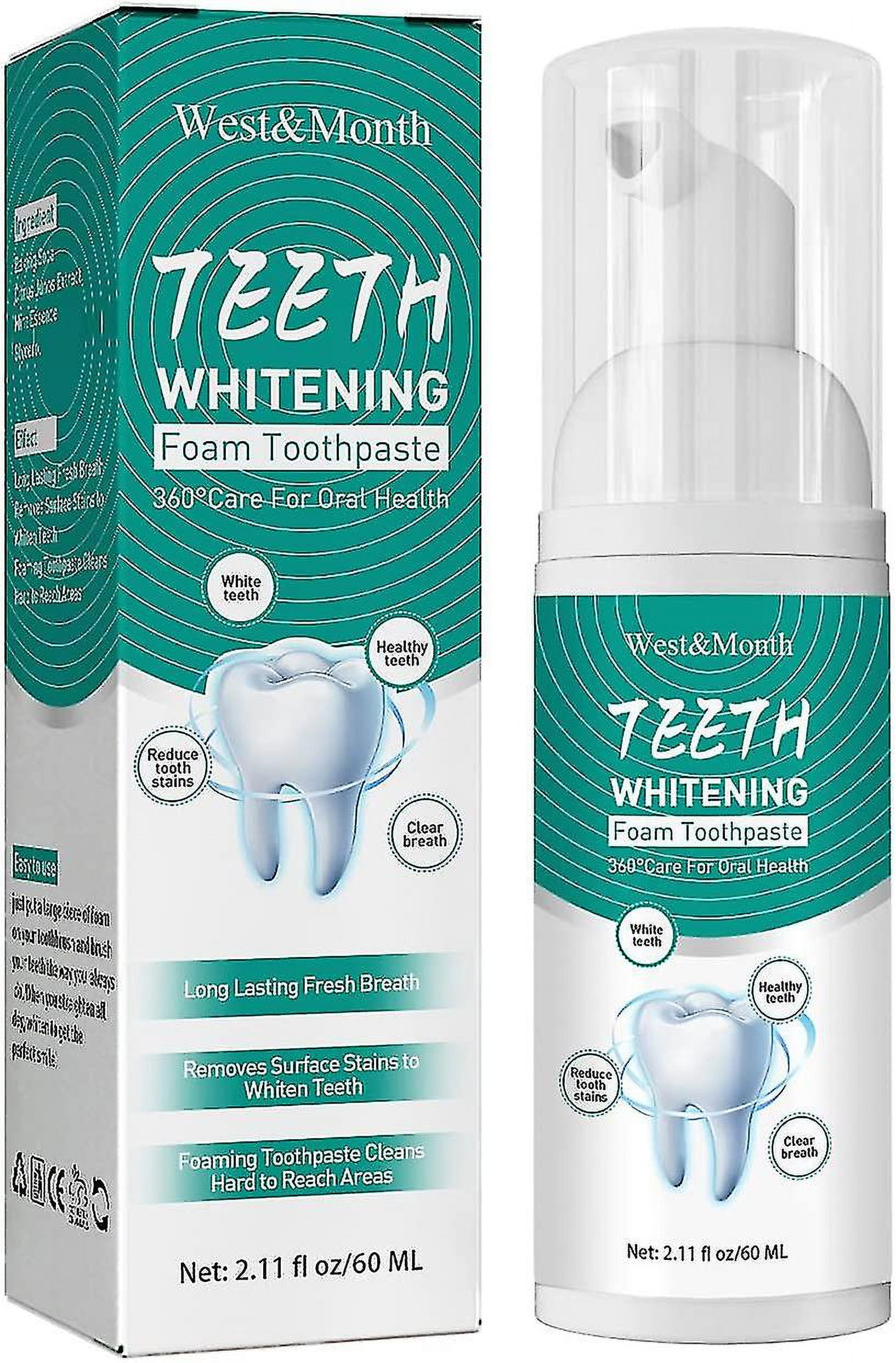 2023 New Westmonth Toothpaste Mousse Foam Calculus Removal, Teeth ...