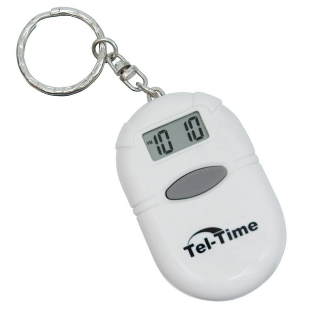 Oval Talking Alarm Clock Keychain - White - Walmart.com