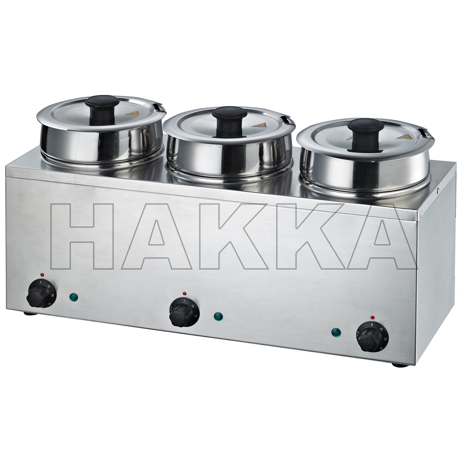 Hakka Commercial Countertop Food Warmer/ Buffet soup pot (3.5Lx3 ...