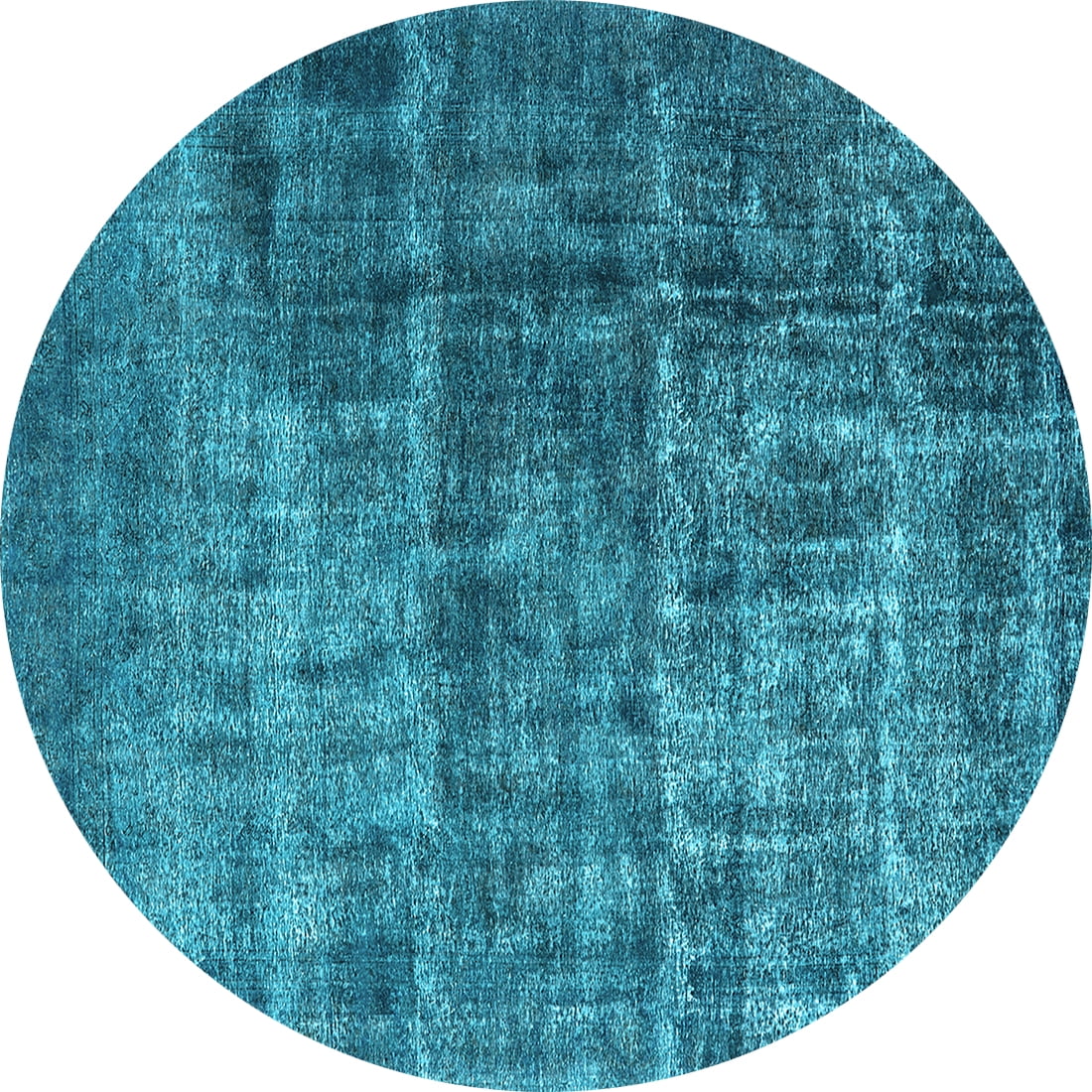 Ahgly Company Indoor Round Oriental Light Blue Industrial Area Rugs, 5 ...