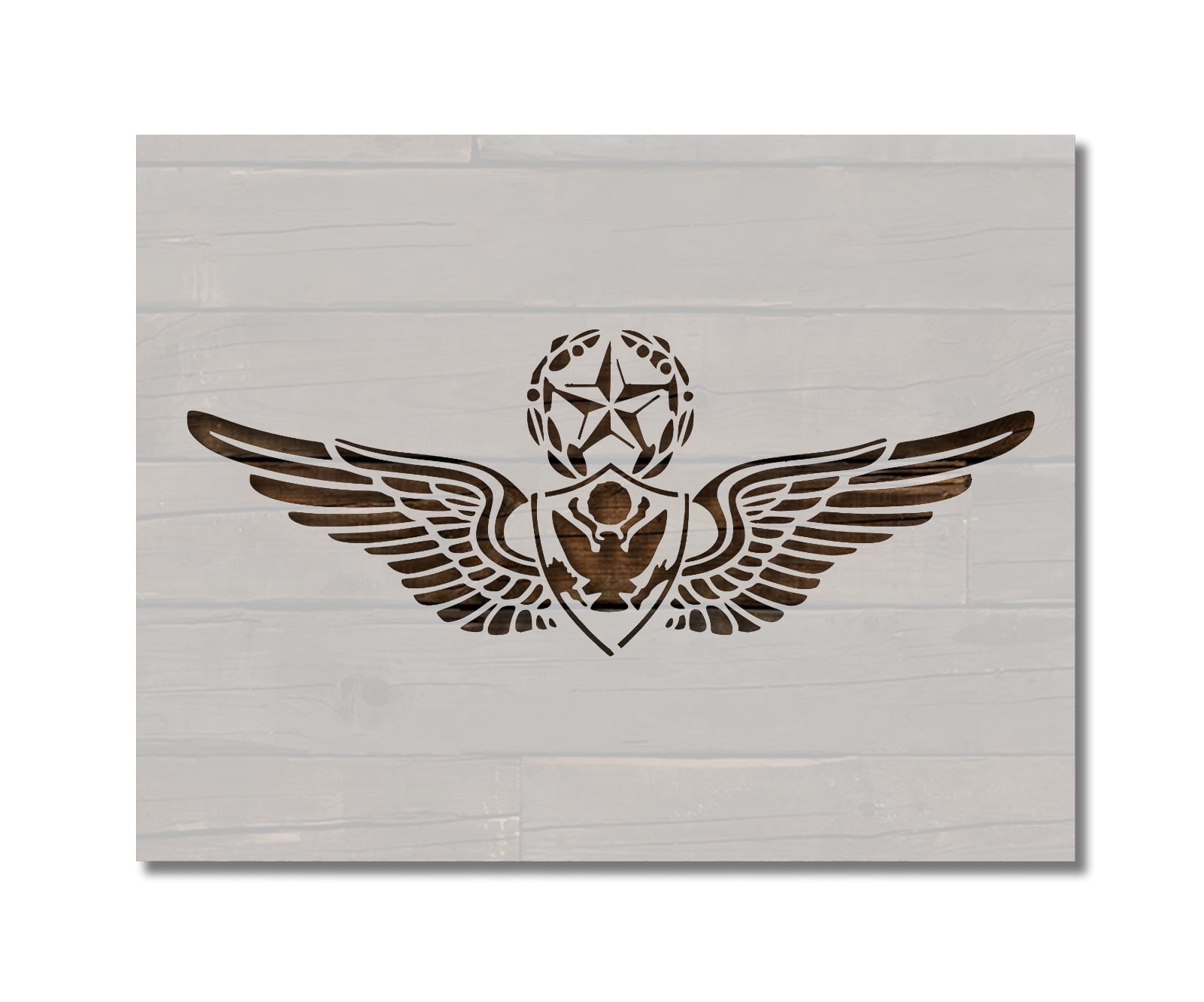 US Army Master Aviation Badge Stencil Template Reusable 8.5 x 11 Inches ...