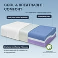 Cube Pillow for Side Sleeper with Firm Layer, Cooling Memory Foam ...