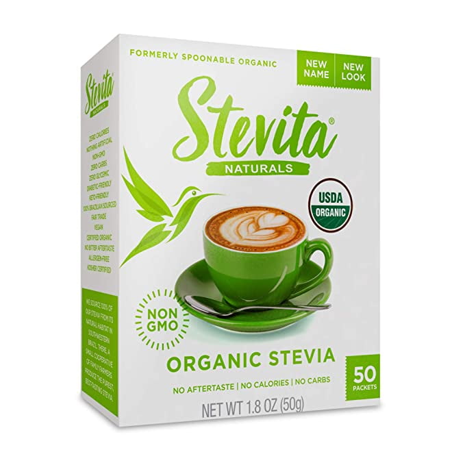 Stevita Spoonable Stevia 50 Packets Pack of 2 - Walmart.com
