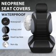 MY Waterproof Car Seat Covers Front Seats Only with 5mm Composite EVA ...