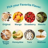 Meekus Natural Gluten-Free Milk Tea Powder Boba/Bubble Tea Mix Matcha ...