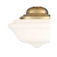 Regency Hill Modern Semi Flush Mount Ceiling Light, 12 3/4" Wide, Soft ...