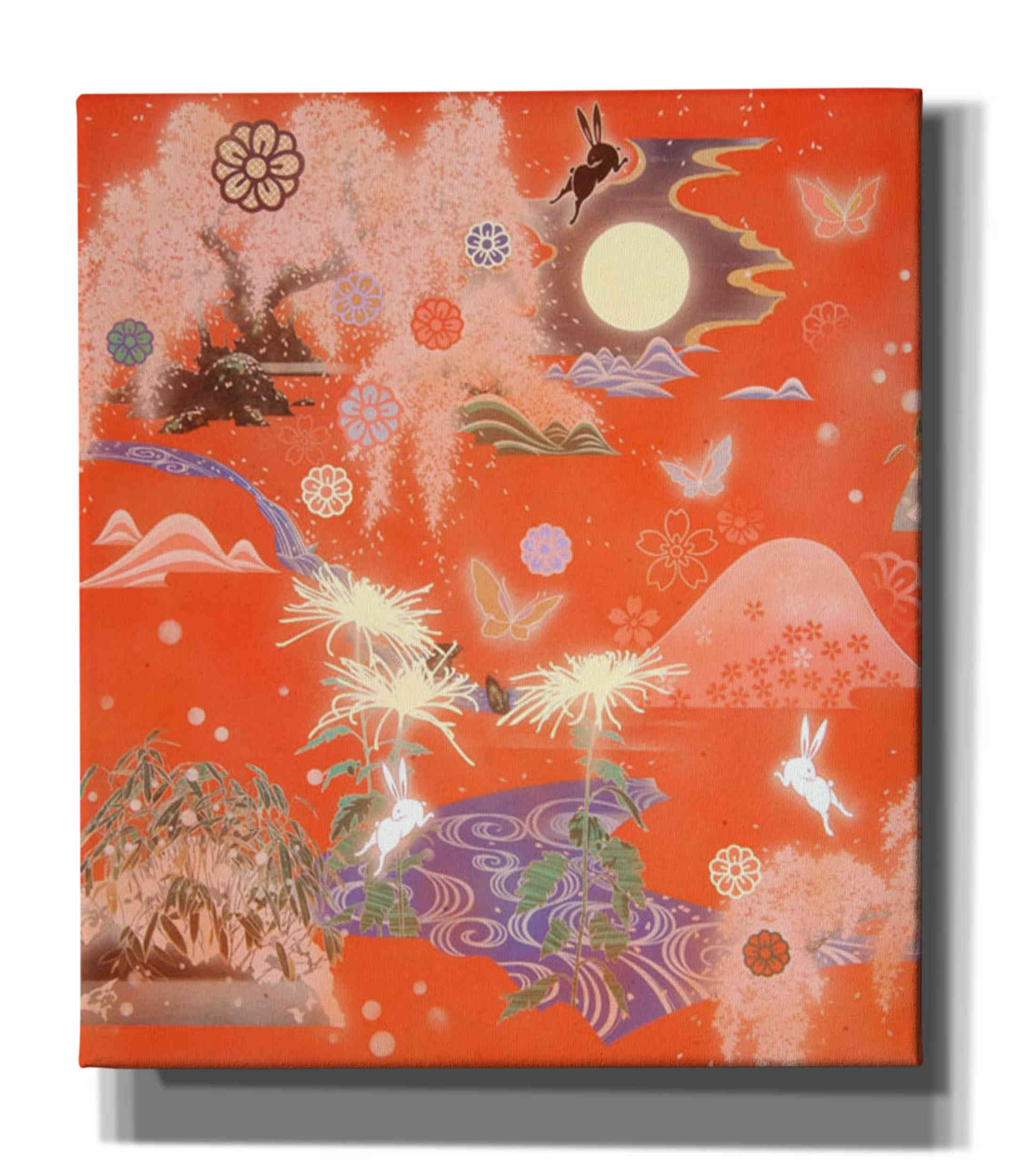 Epic Graffiti 'Moon and Rabbit' by Zigen Tanabe, Canvas Wall Art, 26"x30" - Walmart.com