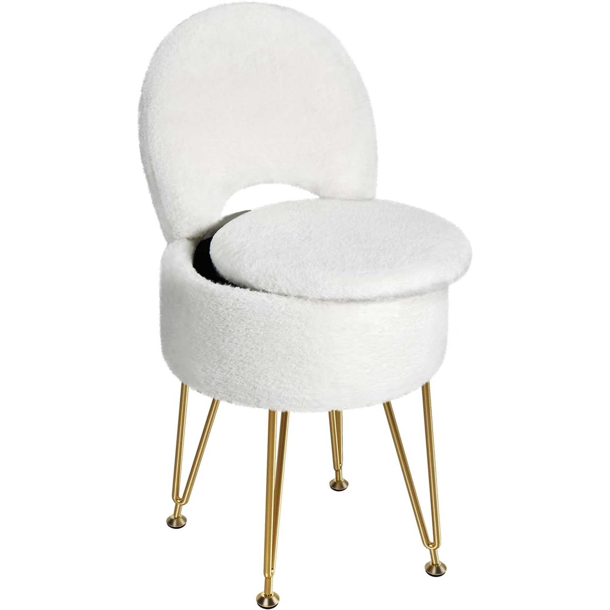 Click here for Unbranded Small Vanity Stool Chair With Storage An... prices