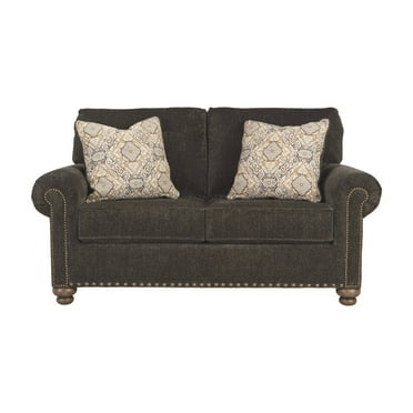 Signature Design by Ashley Contemporary Absalom Pouf Denim - Walmart.com