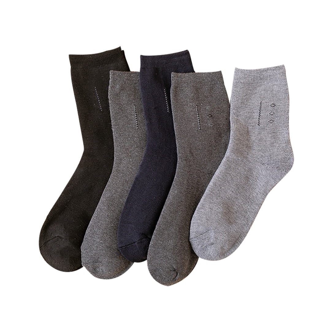 Click here for Nobrand 5 Pairs Mens Socks Pure Color Breathable T... prices