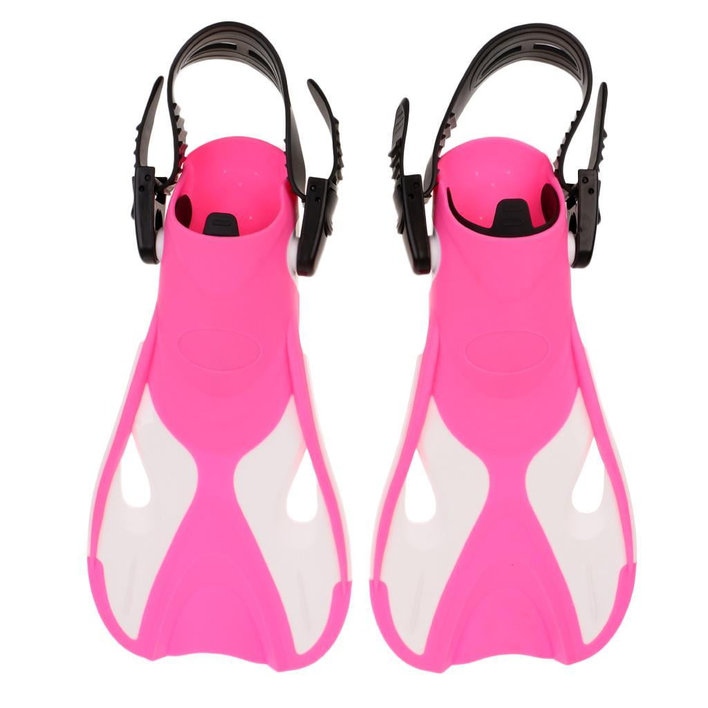 Swim Floating Training Flippers with Adjustable Open Heel for Swimming ...