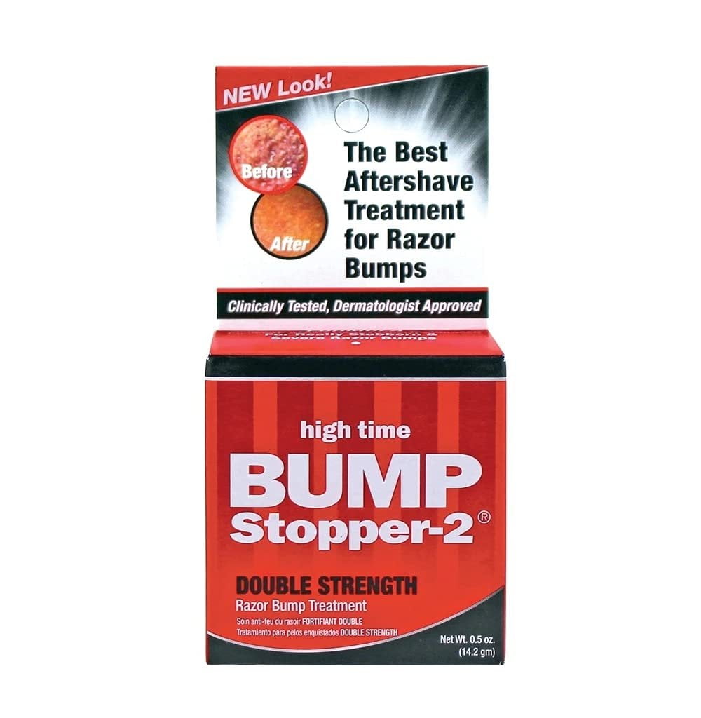 High Time Bump Stopper-2 Double Strength Razor Bump Treatment, 0.5 oz ...