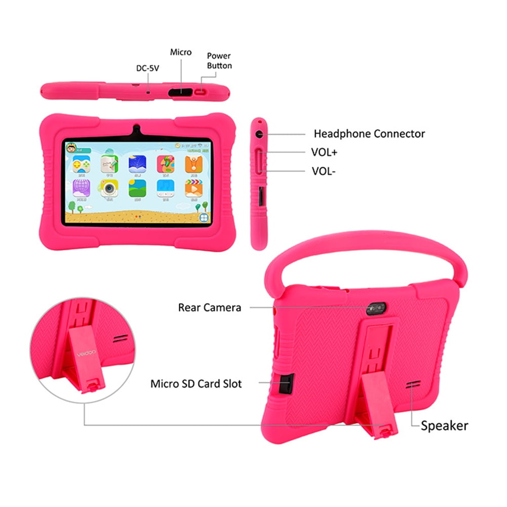 Android 10.0 Tablet 1G RAM 16G ROM Niños Tablet WiFi G-sensor Juguete ...