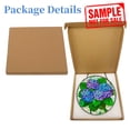 Bee and Hibiscus Stained Glass Suncatcher, Tropical Floral Window Decor ...