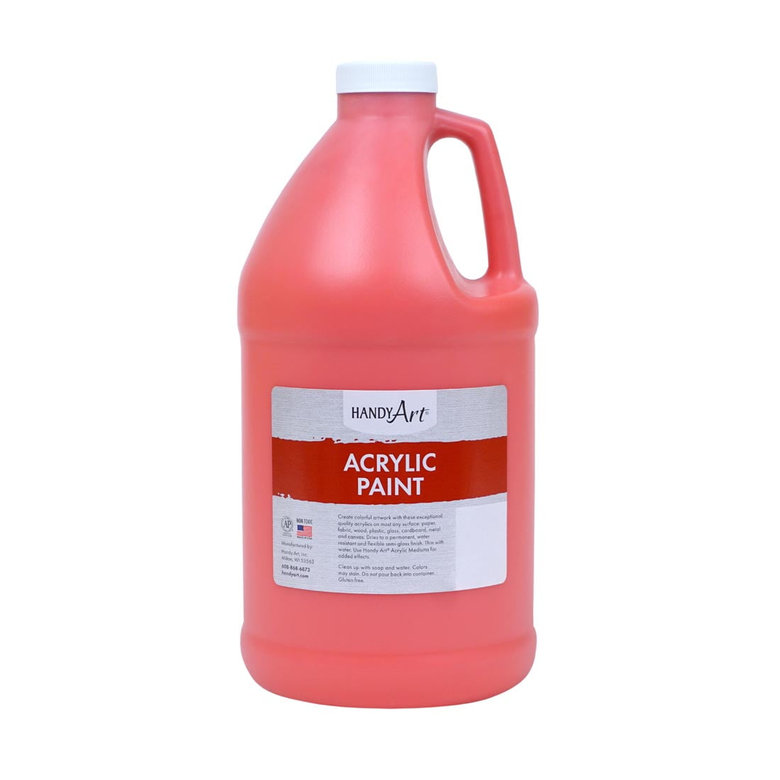 Handy Art Acrylic Paint 1/2 Gallon Phthalo Red - Walmart.com