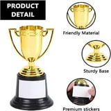Shininglove Mini Trophies 24 Pack with Stickers 5 Inch Children Gold ...