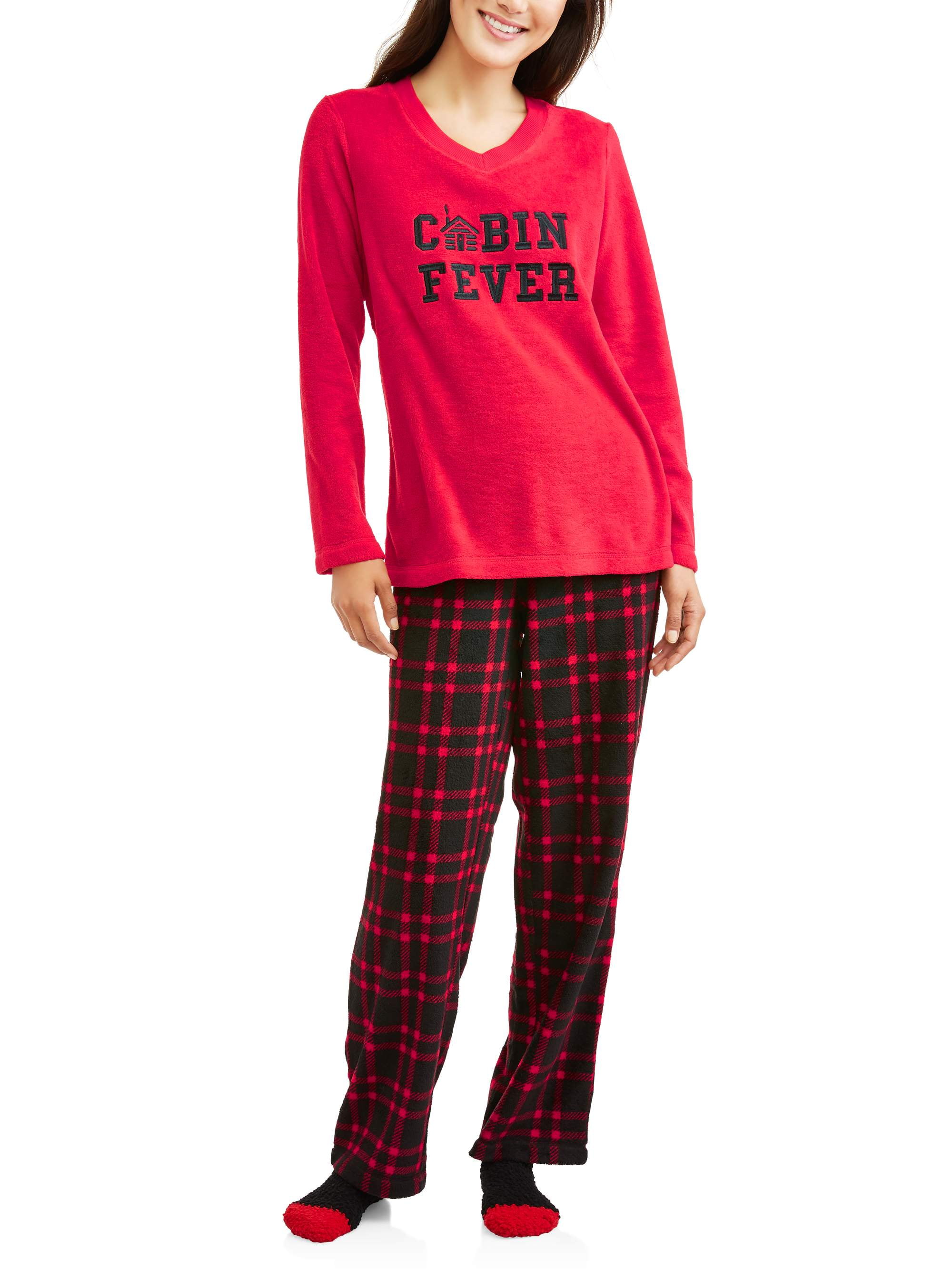 Ladies' Giftable 3-Piece Pajama Set - Walmart.com