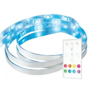 Intertek 18ft LED Rope Light with 180 Multicolor LEDs, 8 Color Settings ...