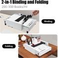2 in 1 Paper Folding & Binding Machine A3 Booklet Maker MAX 11.7"×16.5 ...