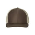 Richardson Adjustable Snapback Trucker Cap, Brown Khaki, One Size Fits ...