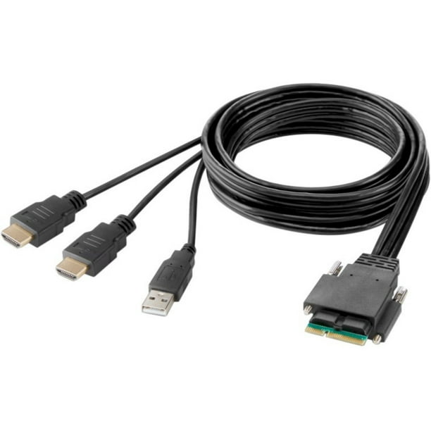 Belkin F1DN2MOD-HC-H06 6 ft. Modular HDMI Dual Head Host Cable ...