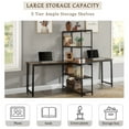 KOFUN Computer Desk with Shelves, Extra Large Double Workstations ...