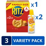 RITZ Original Crackers and Easy Cheese Cheddar Snack Variety Pack, 1 ...