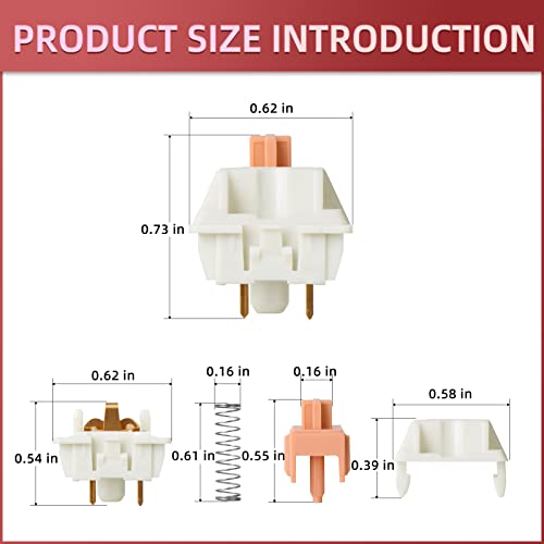 Buy RUNJRX MMD Holy Panda 62g Spring Switch for Mechanical Keyboard MMD ...