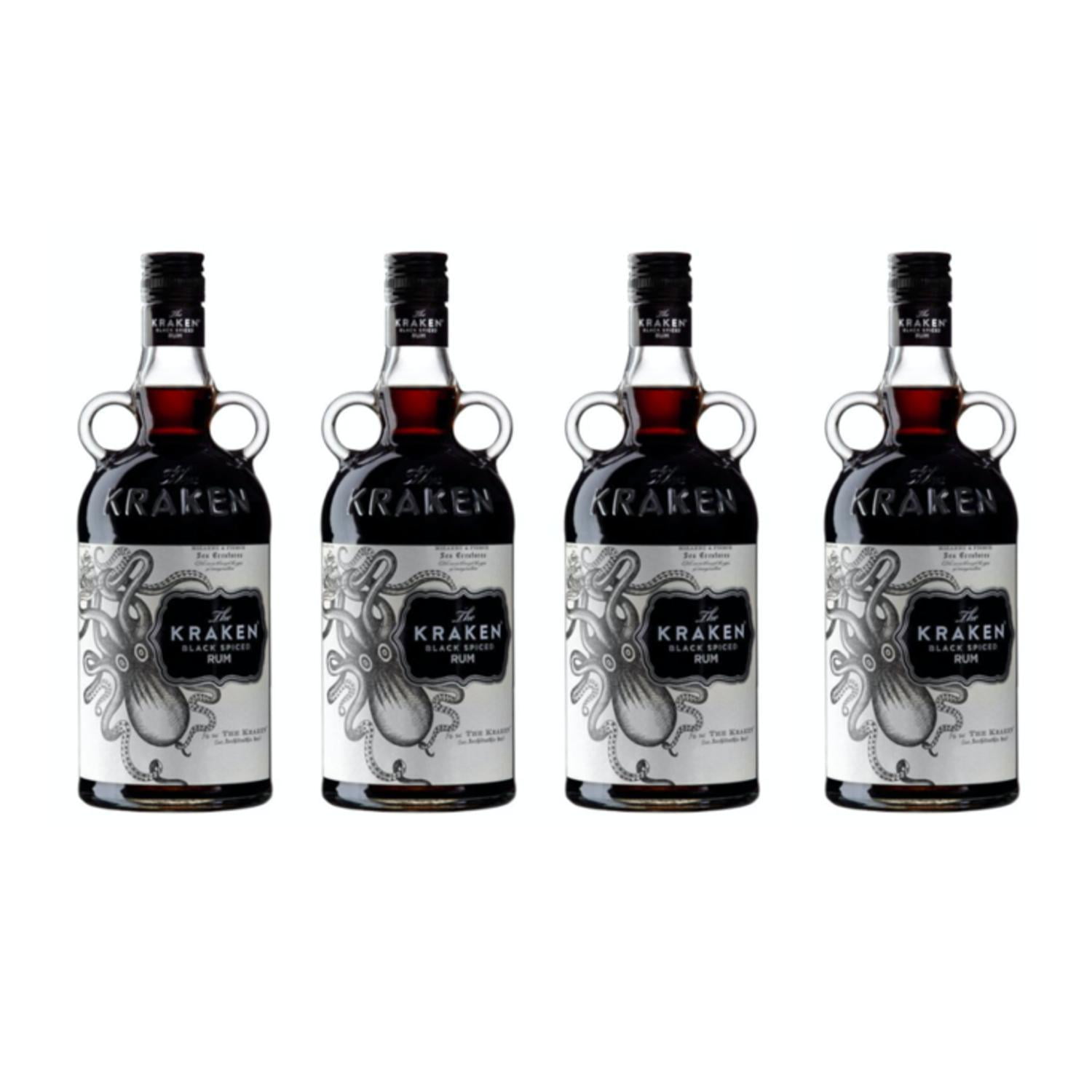Pack de 4 Ron Kraken Black Spiced 750 ml | Walmart en línea
