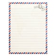 Pipilo Press Vintage Airmail Stationery Set 48 Lined Sheets and ...