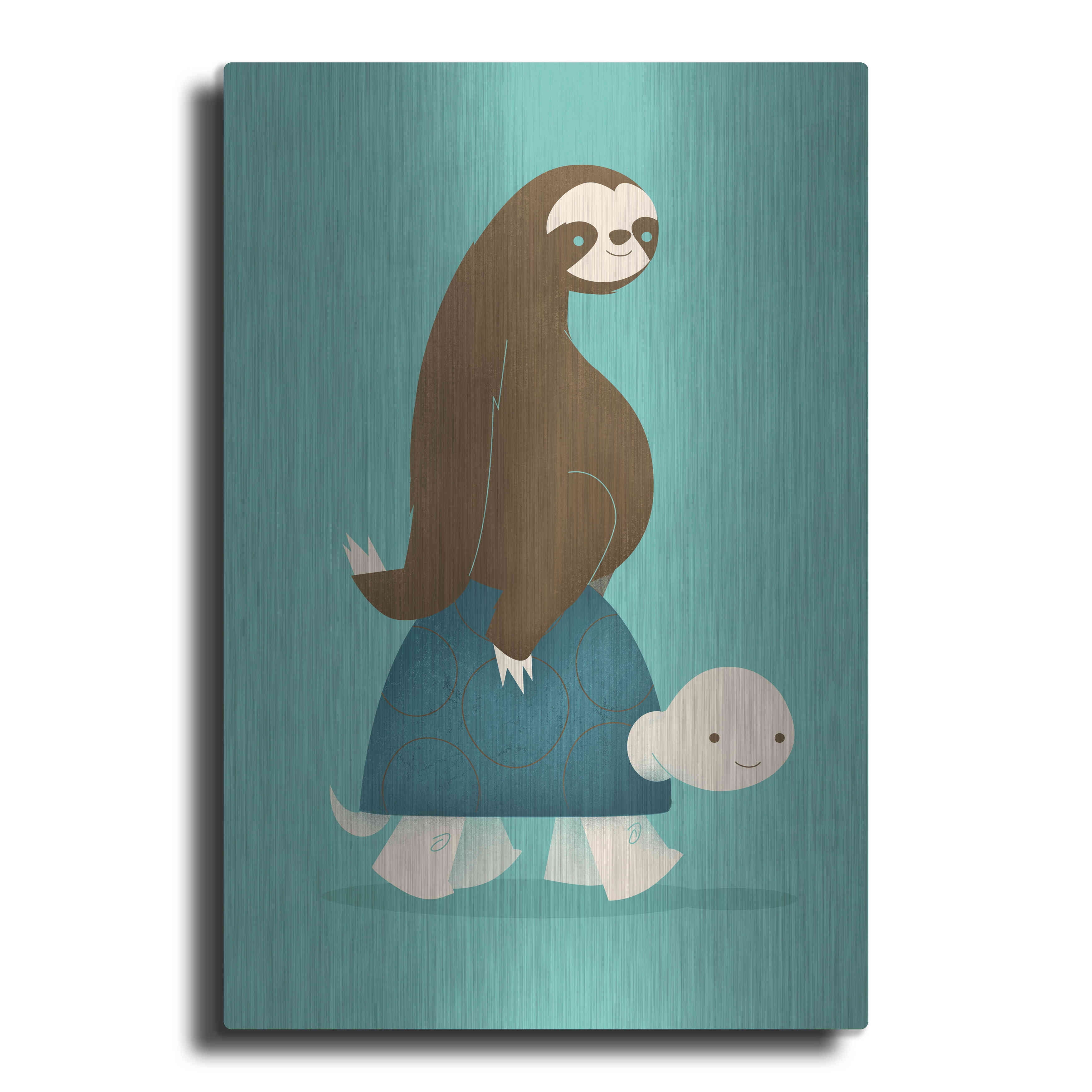 Luxe Metal Art 'Slow Ride' by Jay Fleck, Metal Wall Art, 16"x24 ...