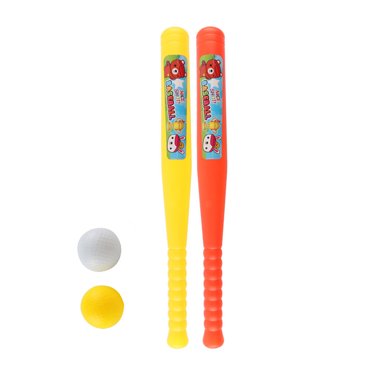 2 PCs Baseball Bat and 2 Pcs Balls Set Safety Colorful Sports Toy Set ...