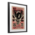 Stupell Industries Retro Far Out Festival Poster Black Framed Print ...