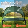 Elevated Dog Bed with Removable Canopy, Portable Dog Cot with Sun ...