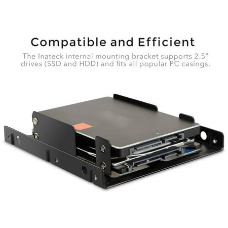 OPKALL 2X 2.5 Inch SSD To 3.5 Inch Internal Hard Disk Drive Mounting ...