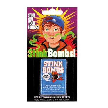 Joker Skunk Smell Prank Breaking Bottle 2" Stink Bombs, Clear, 3 Pack ...