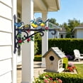 Decorative Bird Hook Bracket, Wrought Iron Wall Mount for Hanging ...
