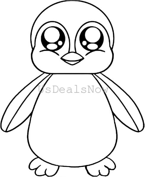 (2) Cute Cartoon Penguin Vinyl Decal Car Window Stickers BLACK ...